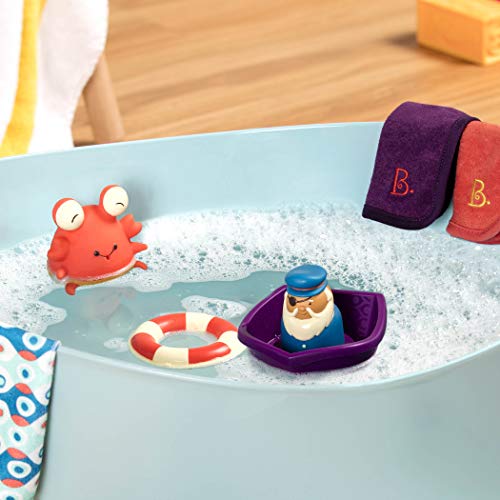 B. toys- B. baby– Baby Bath Toys –Baby Toddler Bath Tub Starter Kit (11-Pcs) For Kids- Wee B. Splashy- 0 months +