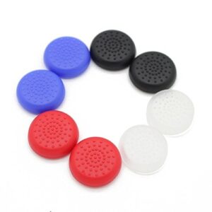 Analog Silicone Thumb Stick Grips Joystick Cap Cover for PS4 PS3 PS2 Xbox 360 Xbox One Game Controllers (Clear)