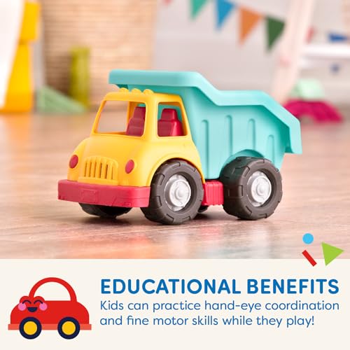 Battat- Wonder Wheels- Dump Truck – Toy Truck For Toddlers – Moveable Parts- Durable & Sturdy Construction Toy – Recyclable – Dump Truck