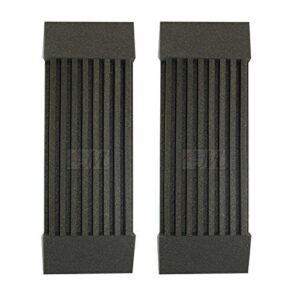 mybecca decorative acoustic foam panels studio soundproofing foam wedges wall panels provide 2 pack baffle kit 36" x 12" x 3"