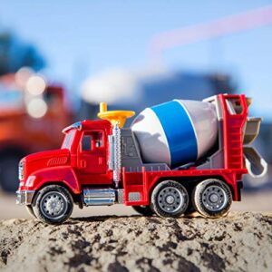 Driven by Battat – Toy Cement Truck For Kids – Construction Vehicle Toy – Lights & Sounds – Movable Parts – 3 Years + – Micro Cement Truck