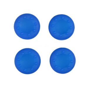 ambertown analog silicone thumb stick grip joystick caps cover for ps4 ps3 xbox 360 xbox one game controllers (4 x blue)