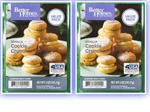 better homes and gardens vanilla cookie crunch wax cubes 5oz - 2-pack