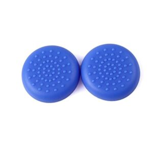 analog silicone thumb stick grips joystick cap cover for ps4 ps3 ps2 xbox 360 xbox one game controllers (blue)