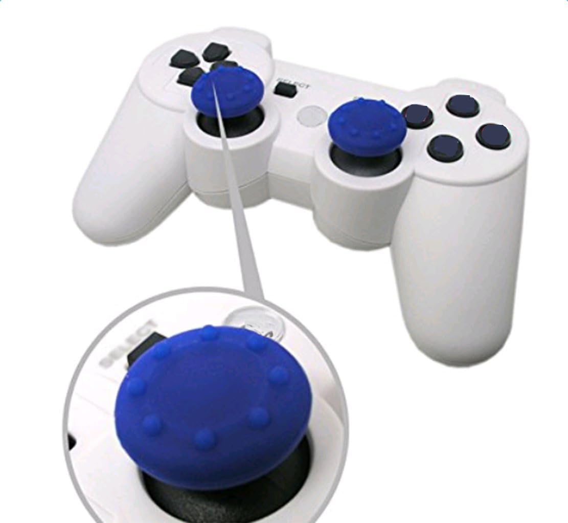 10 x Analog Controller Thumb Stick Grip Thumbstick Joystick Cap Cover for PS4 PS3 for Xbox 360 Xbox One (Blue)