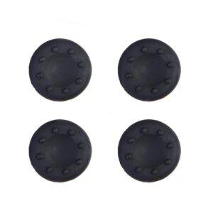 analog silicone thumb stick grip joystick caps cover for ps4 ps3 xbox 360 xbox one game controllers (4 x black)