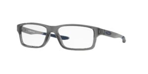 oakley youth oy8002 crosslink xs square prescription eyewear frames, polished grey smoke/demo lens, 49 mm