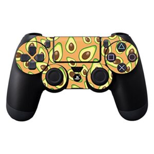 mightyskins skin compatible with sony playstation dualshock ps4 controller case wrap cover sticker skins orange avocados