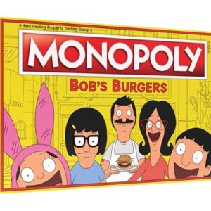 Monopoly Bobs Burgers Board Game | Themed Bob Burgers TV Show Monopoly Game | Officially Licensed Bob's Burgers Game