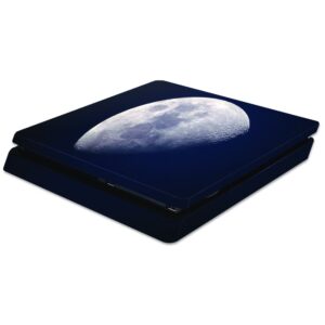 mightyskins skin compatible with sony ps4 slim console - moon | protective, durable, and unique vinyl decal wrap cover | easy to apply, remove, and change styles | made in the usa