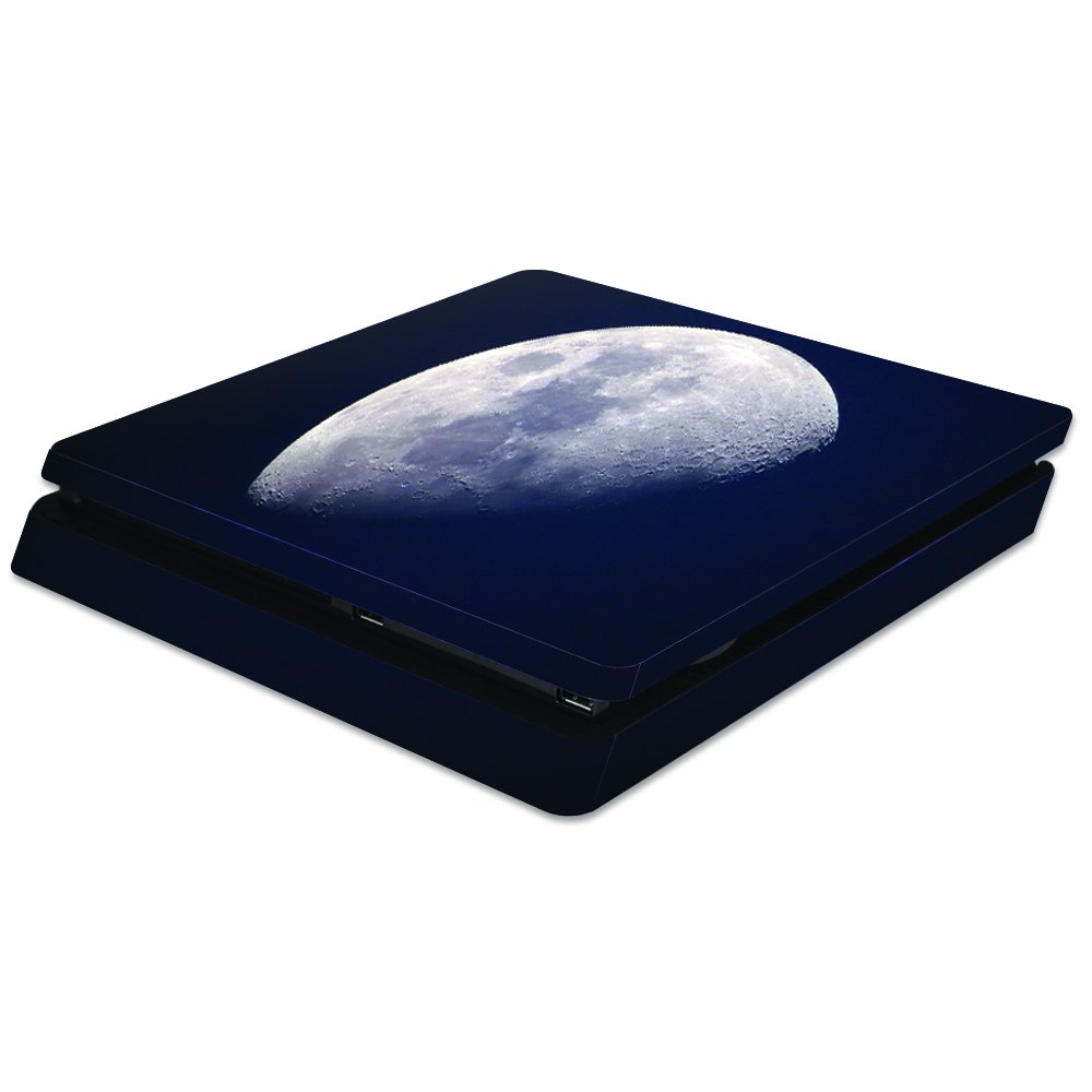 MightySkins Skin Compatible with Sony PS4 Slim Console - Moon | Protective, Durable, and Unique Vinyl Decal wrap Cover | Easy to Apply, Remove, and Change Styles | Made in The USA