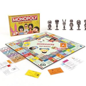 Monopoly Bobs Burgers Board Game | Themed Bob Burgers TV Show Monopoly Game | Officially Licensed Bob's Burgers Game