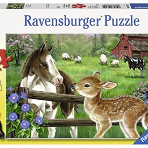 Ravensburger New Neighbors 60-Piece Jigsaw Puzzle - Unique Shape Pieces | Anti-Glare Surface | Ideal for Kids | Perfect Family Fun Activity