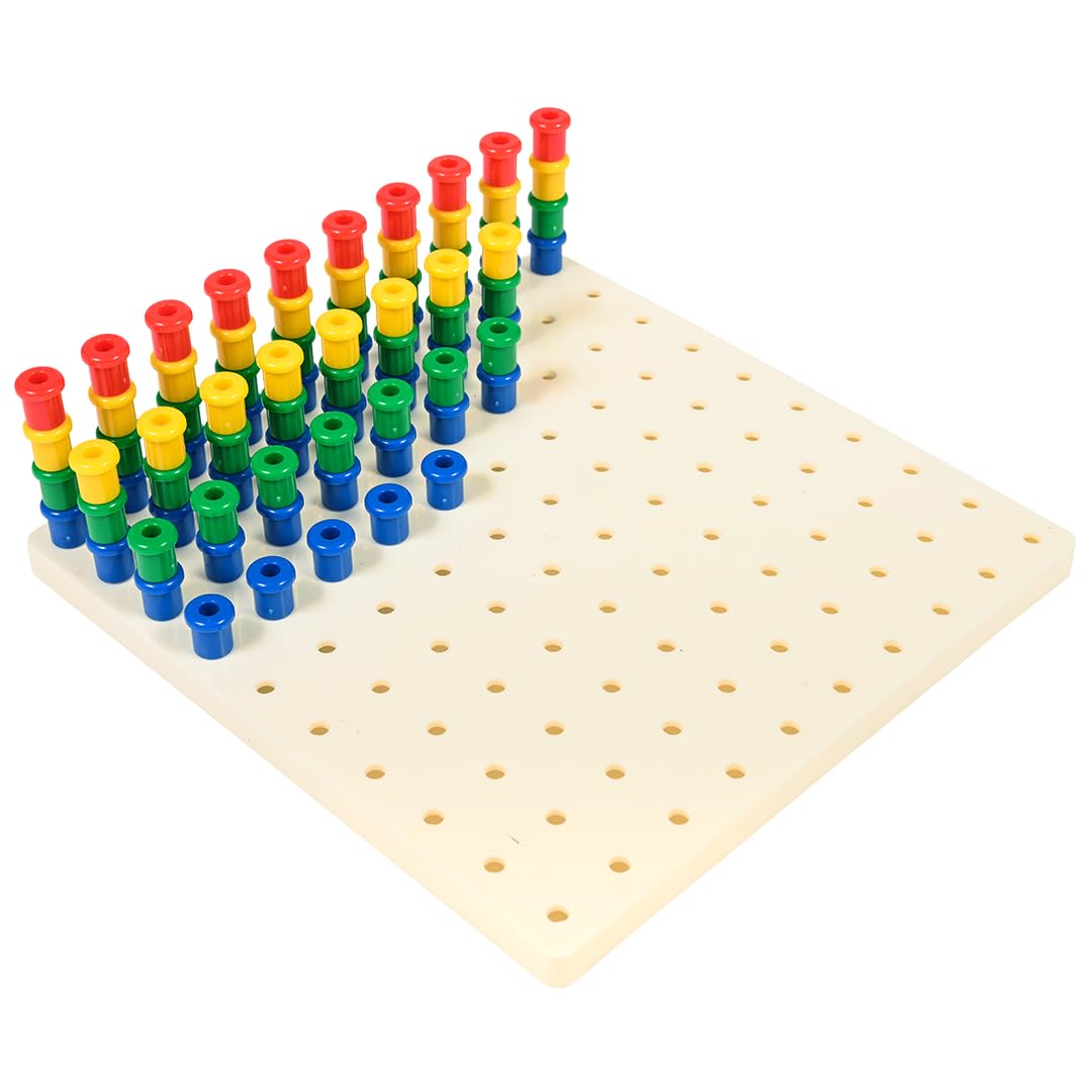 edxeducation Pegs and Peg Board Set - 1,000 Pegs + 5 Boards - Classroom, Occupational Therapy Resource - Fine Motor Skills Toy for Kids