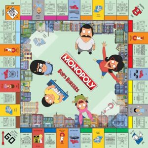 Monopoly Bobs Burgers Board Game | Themed Bob Burgers TV Show Monopoly Game | Officially Licensed Bob's Burgers Game