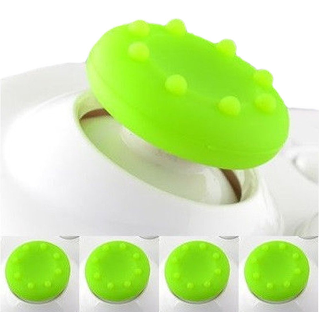 Analog Silicone Thumb Stick Grip Joystick Caps Cover for PS4 PS3 Xbox 360 Xbox One Game Controllers (4 x Green)