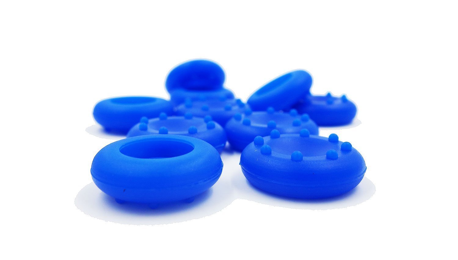 10 x Analog Controller Thumb Stick Grip Thumbstick Joystick Cap Cover for PS4 PS3 for Xbox 360 Xbox One (Blue)