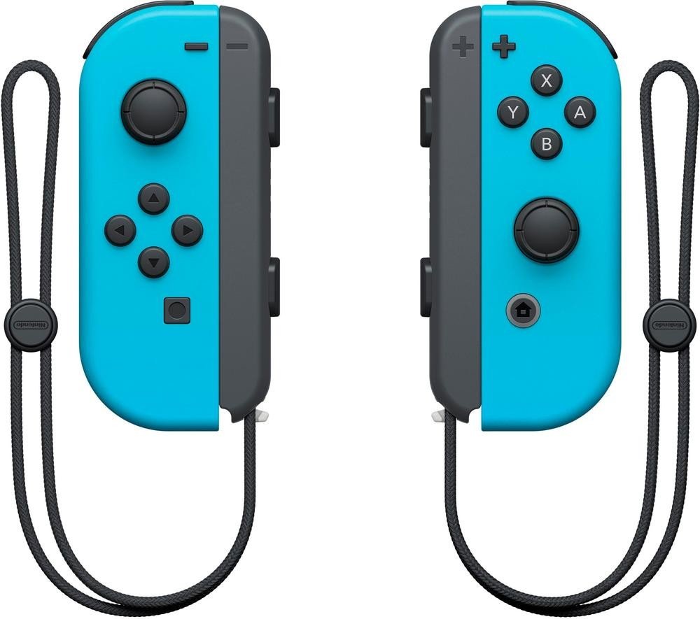 Nintendo Swtich 4 items Bundle:Nintendo Switch 32GB Console Gray Joy-con,64GB Micro SD Memory Card and an Extra Pair of Nintendo Joy-Con (L/R) Wireless Controllers Neon Blue,The Legend of Zelda