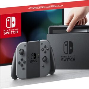 Nintendo Swtich 4 items Bundle:Nintendo Switch 32GB Console Gray Joy-con,64GB Micro SD Memory Card and an Extra Pair of Nintendo Joy-Con (L/R) Wireless Controllers Neon Blue,The Legend of Zelda