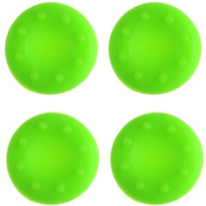 analog silicone thumb stick grip joystick caps cover for ps4 ps3 xbox 360 xbox one game controllers (4 x green)