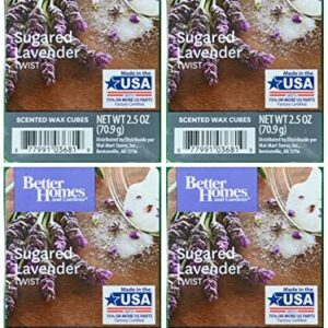 Better Homes and Gardens Sugared Lavender Twist Wax Cubes - 4-Pack