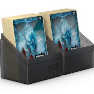 Ultimate Guard Boulder 80+, Deck Case for 80 Double-Sleeved TCG Cards, Onyx, Secure & Durable Storage for Trading Card Games, Soft-Touch Finish