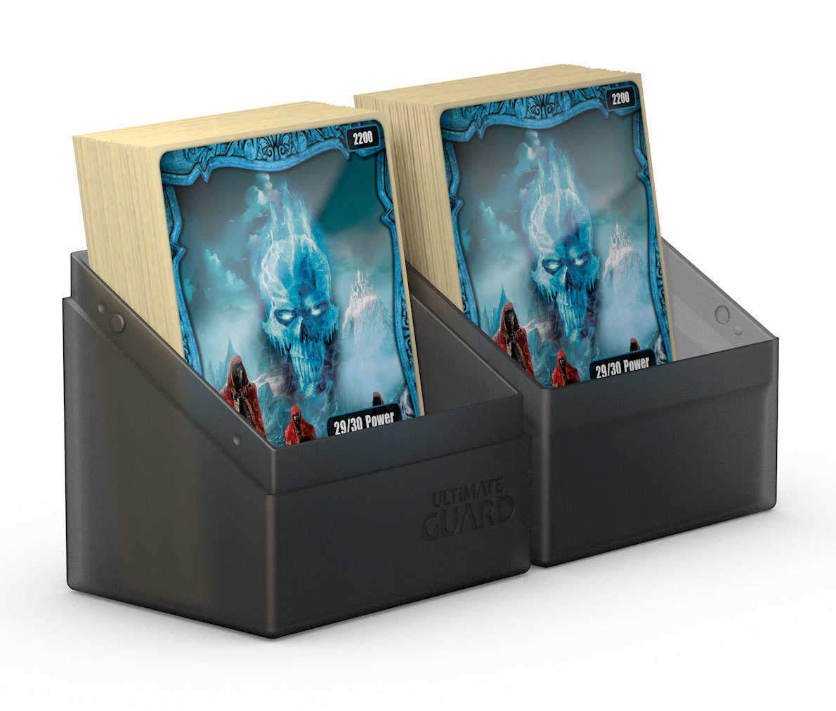 Ultimate Guard Boulder 80+, Deck Case for 80 Double-Sleeved TCG Cards, Onyx, Secure & Durable Storage for Trading Card Games, Soft-Touch Finish