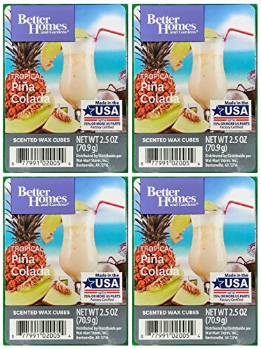 Better Homes and Gardens Tropical Pina Colada Scented Wax Cubes - 4-Pack