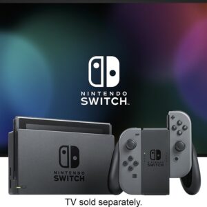 Nintendo Swtich 4 items Bundle:Nintendo Switch 32GB Console Gray Joy-con,64GB Micro SD Memory Card and an Extra Pair of Nintendo Joy-Con (L/R) Wireless Controllers Neon Blue,The Legend of Zelda