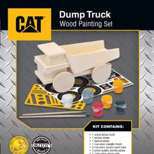 Works of Ahhh... Craft Set - Caterpillar Dump Truck Wood Paint Kit