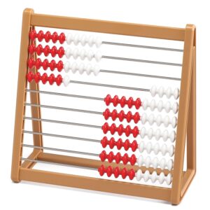 edxeducation abacus - in home learning manipulative for early math - 10 row counting frame - teach counting, addition and subtraction