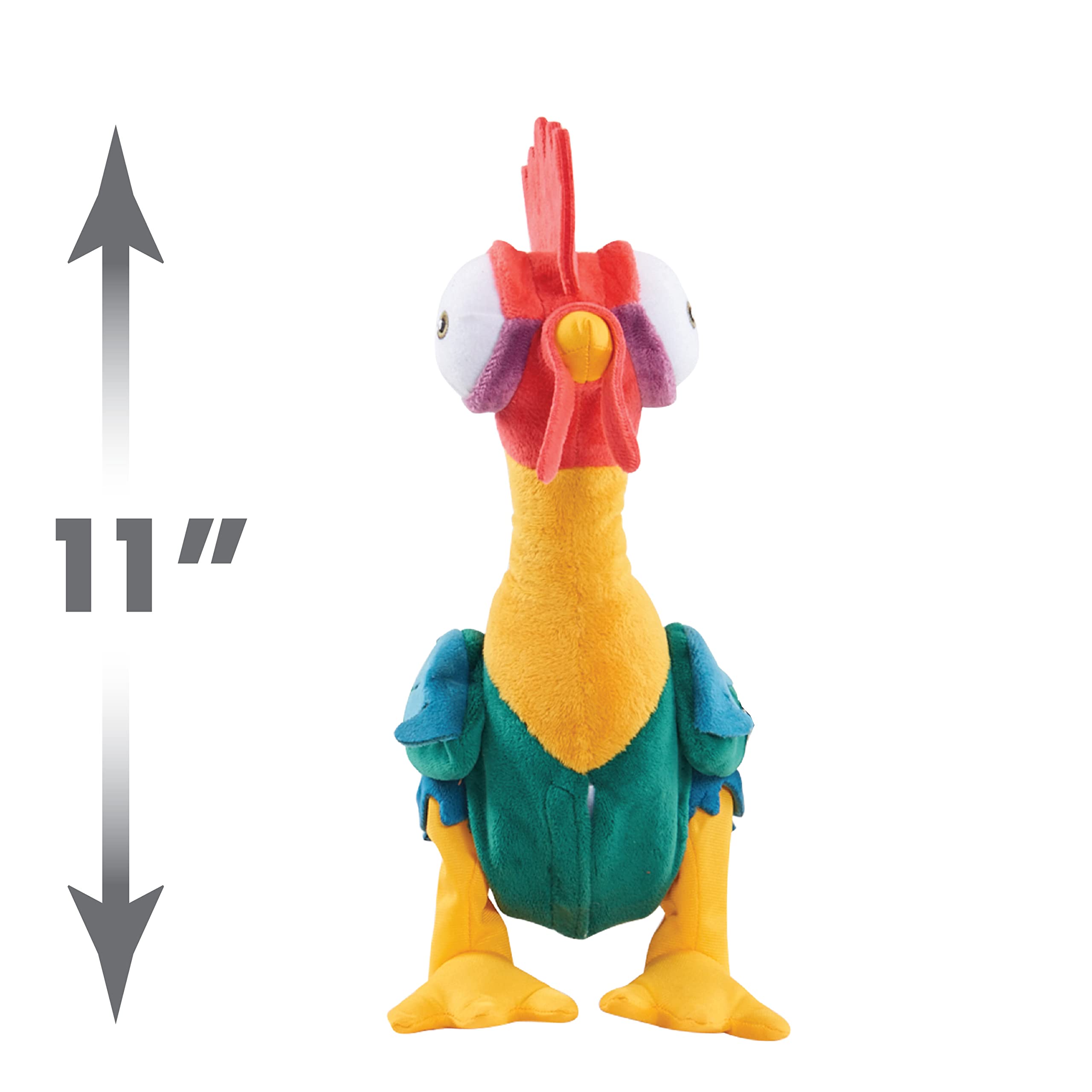 Moana 11-inch Hei Hei Feature Small Plush with Sounds and Dancing, Stuffed Animal, Pretend Play, Kids Toys for Ages 3 Up by Just Play