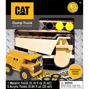 works of ahhh... craft set - caterpillar dump truck wood paint kit