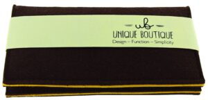 unique boutique modern felt wallet novelty, brown