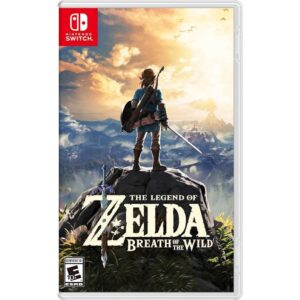 Nintendo Swtich 4 items Bundle:Nintendo Switch 32GB Console Gray Joy-con,64GB Micro SD Memory Card and an Extra Pair of Nintendo Joy-Con (L/R) Wireless Controllers Neon Blue,The Legend of Zelda