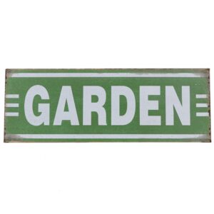 barnyard designs retro vintage metal tin bar sign, decorative wall art signage, primitive farmhouse country kitchen home décor (garden)