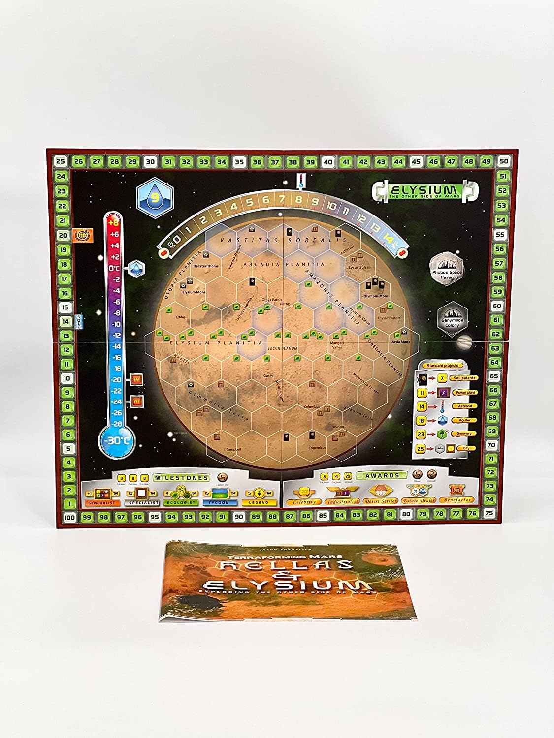 Terraforming Mars: Hellas Elysium - The Other Side of Mars Expansion by Stronghold Games, Strategy Board Game