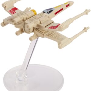 Hot Wheels Star Wars Starships 40th Anniversary X-Wing 5 Vehicle, Red