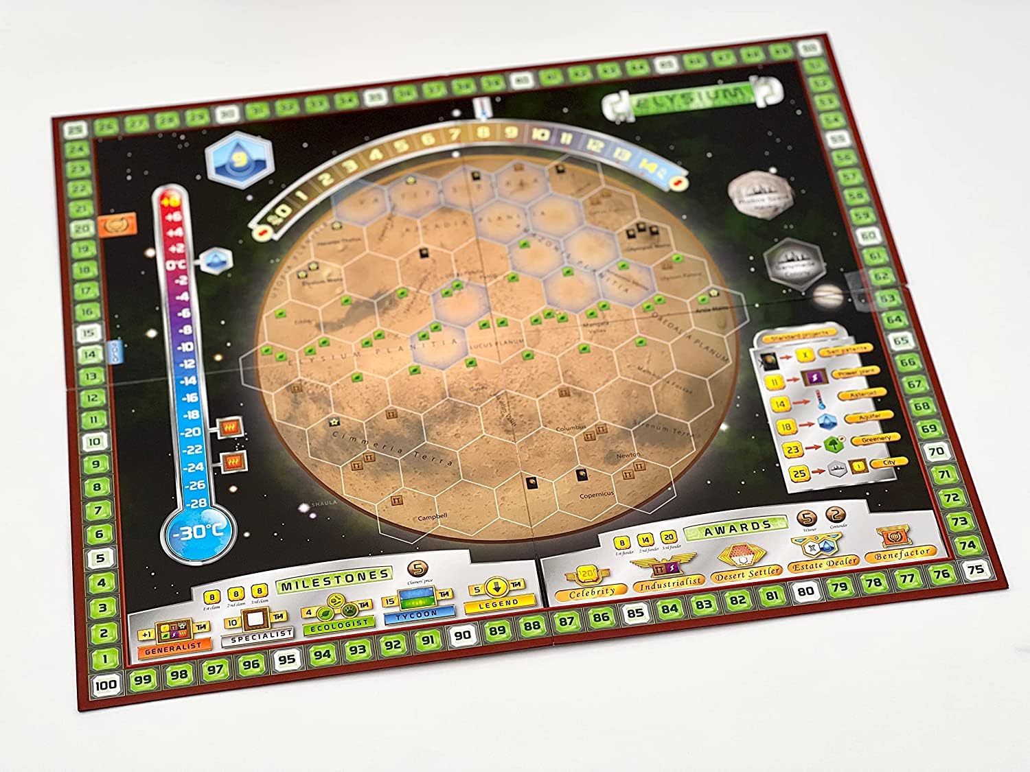 Terraforming Mars: Hellas Elysium - The Other Side of Mars Expansion by Stronghold Games, Strategy Board Game