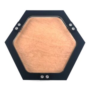 c4labs mini personal size hexagon gaming dice tray-7"x5.5"