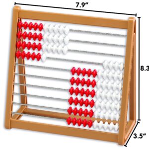 edxeducation Abacus - In Home Learning Manipulative for Early Math - 10 Row Counting Frame - Teach Counting, Addition and Subtraction