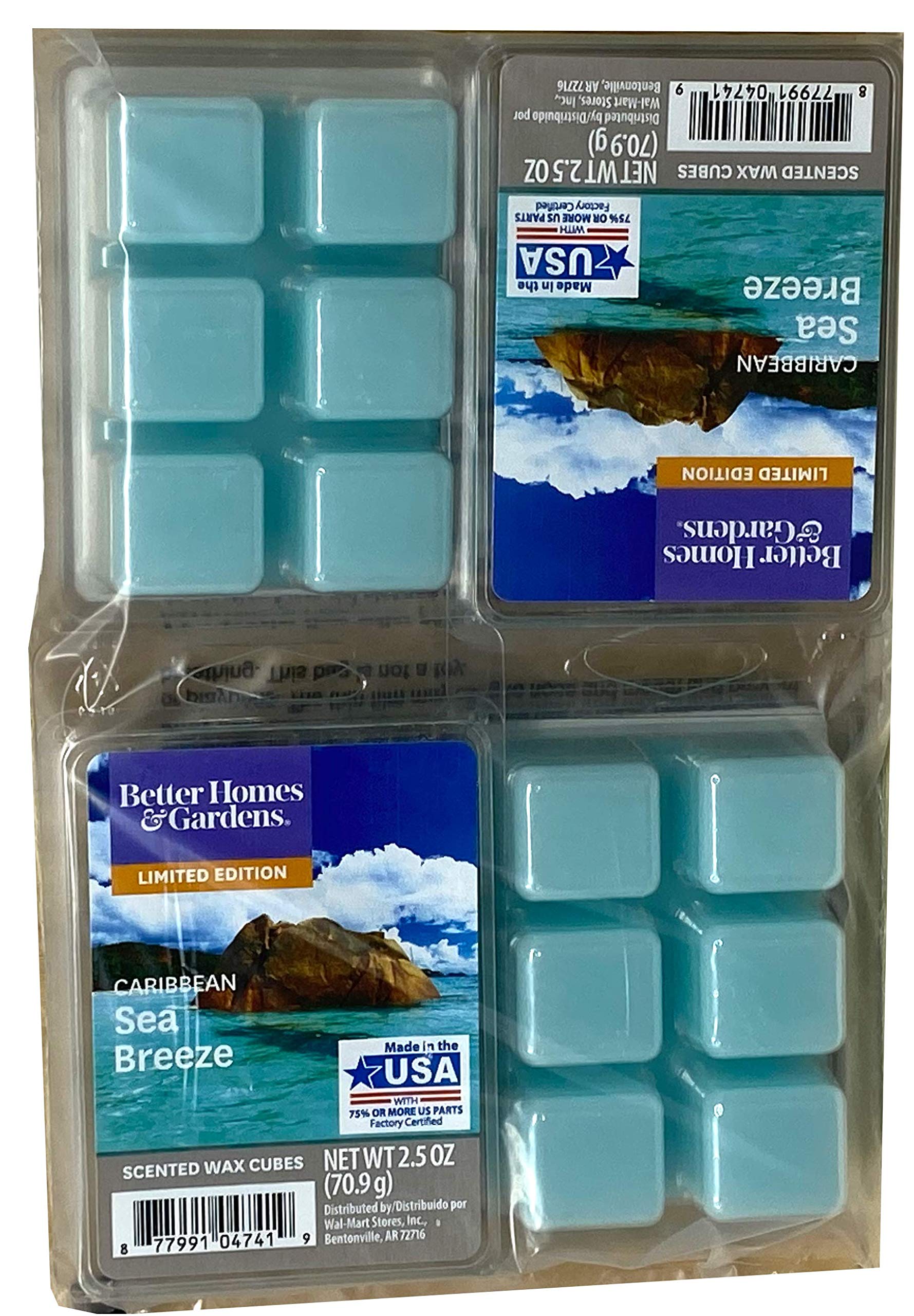 Better Homes and Gardens Caribbean Sea Breeze Wax Cubes - 4-Pack