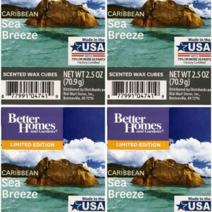 Better Homes and Gardens Caribbean Sea Breeze Wax Cubes - 4-Pack