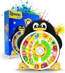 penguin power abc learning & educational toys for preschoolers - preschool learning activities toys to learn abcs, words, spelling, shapes, quiz & songs - learning toys for 3+ year olds boys and girls