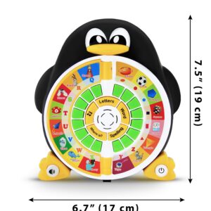 Penguin Power ABC Learning & Educational Toys for Preschoolers - Preschool Learning Activities Toys to Learn ABCs, Words, Spelling, Shapes, Quiz & Songs - Learning Toys for 3+ Year Olds Boys and Girls