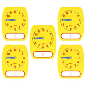 learning advantage-25615 edx education write-on/wipe-off clock dials - set of 5