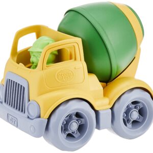 Green Toys Mixer Construction Truck Green/Yellow, 5.75x7.5x5.6