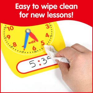 Learning ADVANTAGE-25615 edx Education Write-On/Wipe-Off Clock Dials - Set of 5