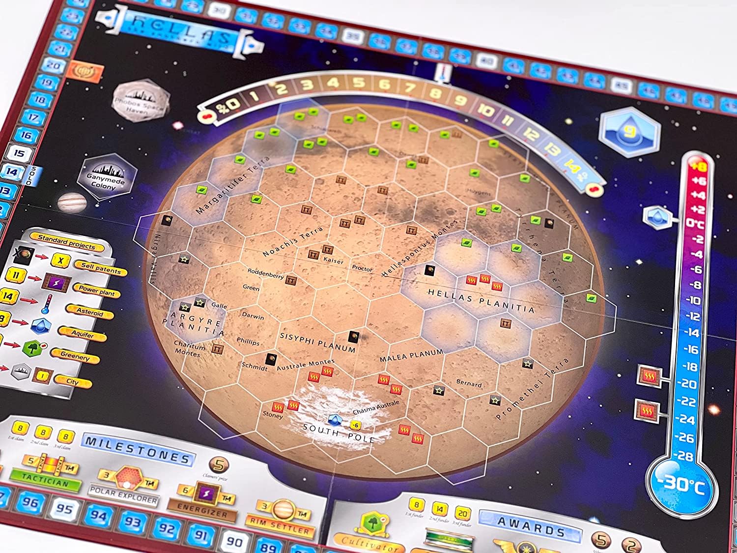 Terraforming Mars: Hellas Elysium - The Other Side of Mars Expansion by Stronghold Games, Strategy Board Game