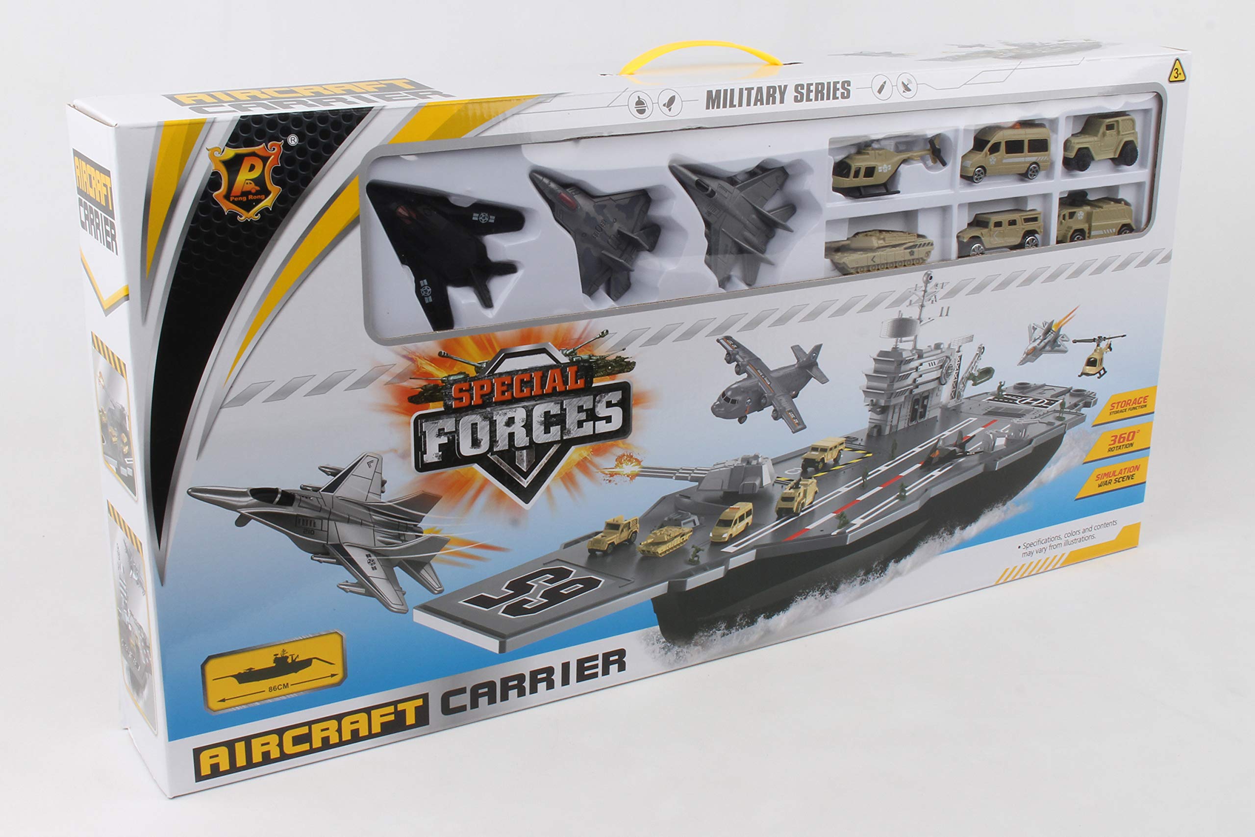 Daron Worldwide Trading Aircraft Carrier BP96243 Playset ,for 36 months to 180 months Gray